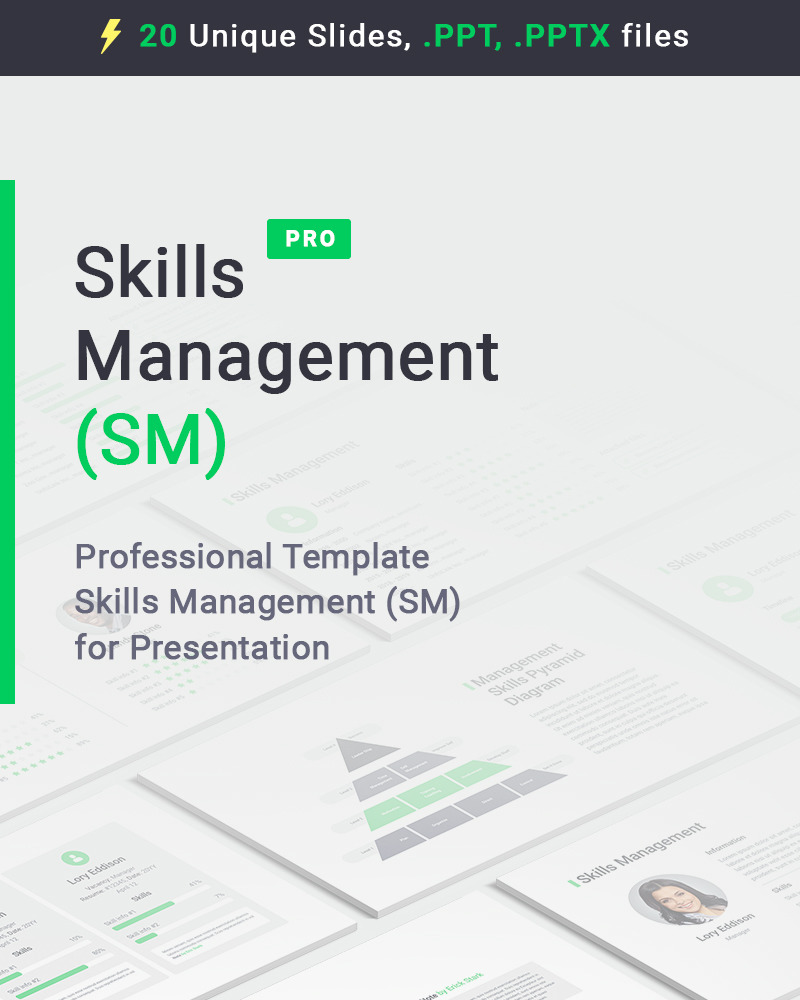 Skills Management PowerPoint template - TemplateMonster