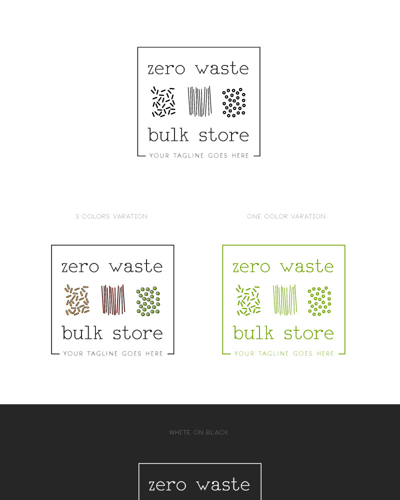 Bulk Food Store Logo Template #85335 - TemplateMonster
