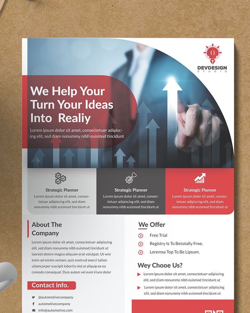 Devdesign Malti Purpose Flyer - Corporate Identity Template