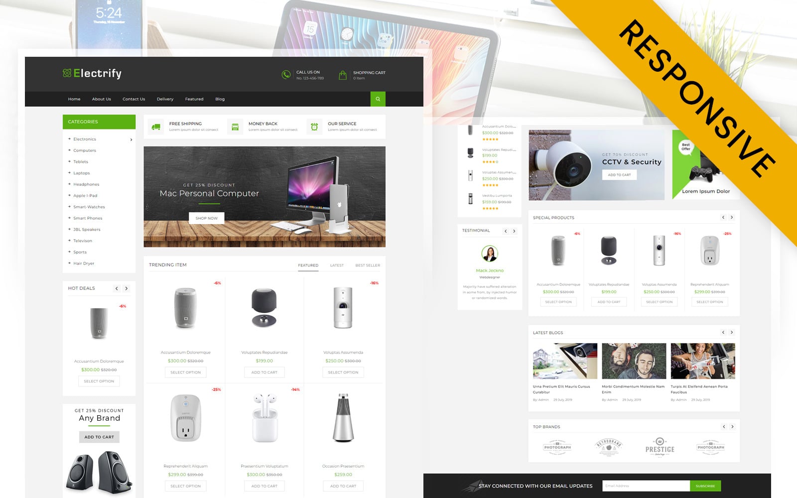 Electrify - Digital Store Shopify Theme - TemplateMonster
