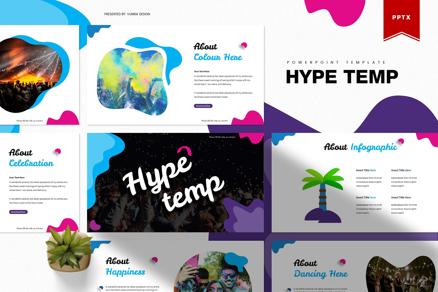 Hype PowerPoint Template 85372 TemplateMonster