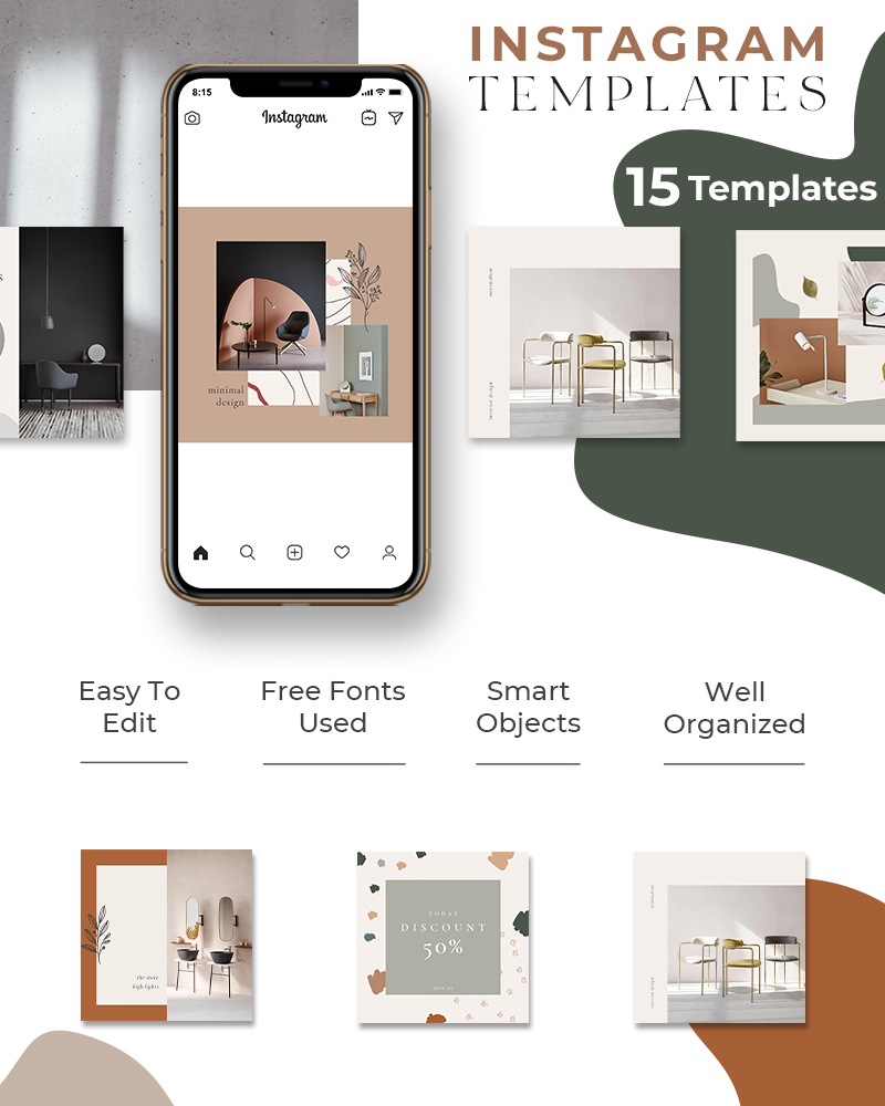 Instagram Social Media Template #85314 - TemplateMonster