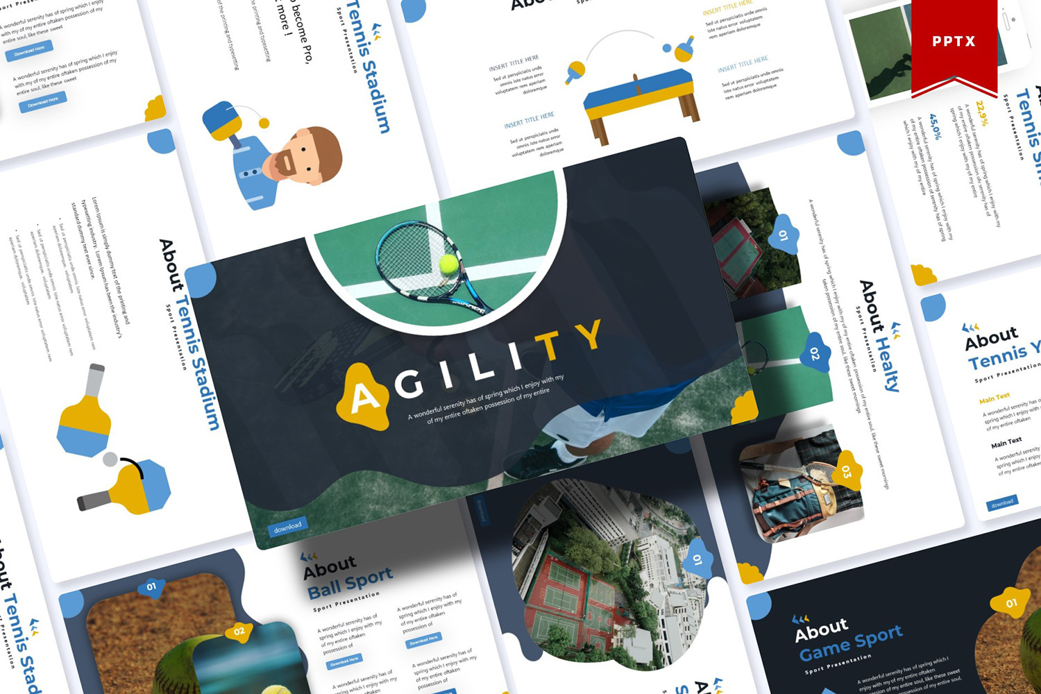 Agility | PowerPoint template #85421 - TemplateMonster