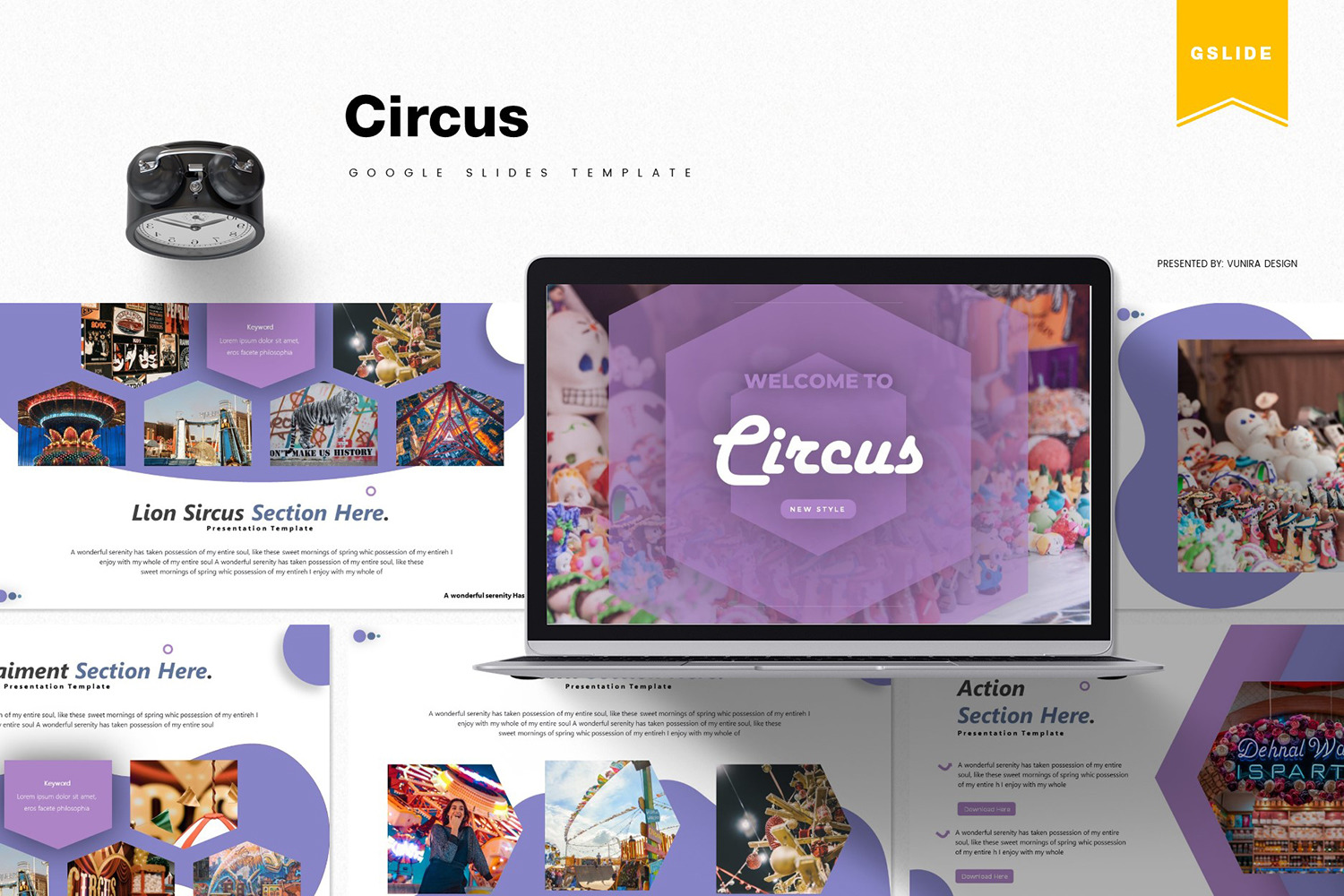 Circus | Google Slides #85497 - TemplateMonster