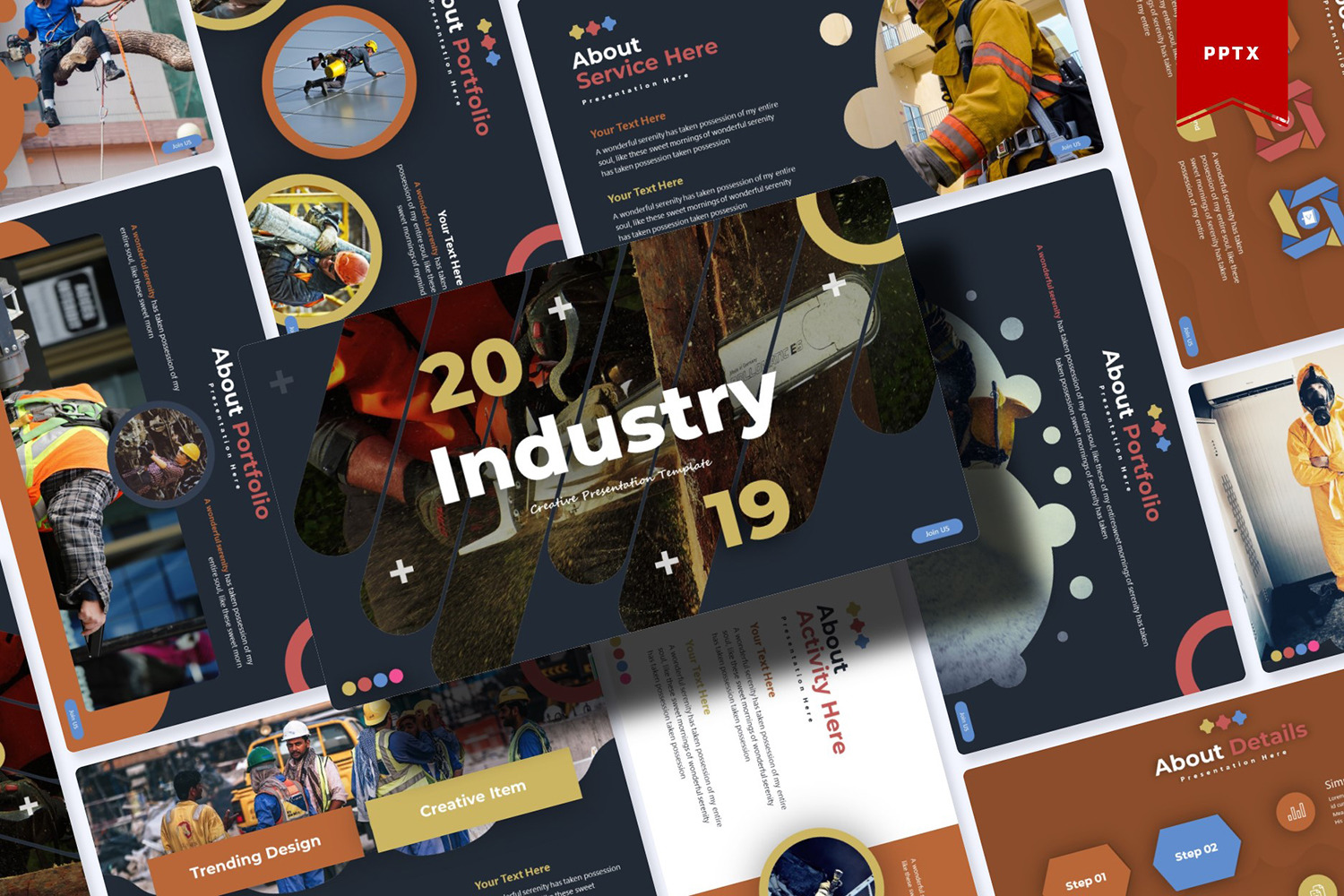 Industry | PowerPoint template #85517 - TemplateMonster