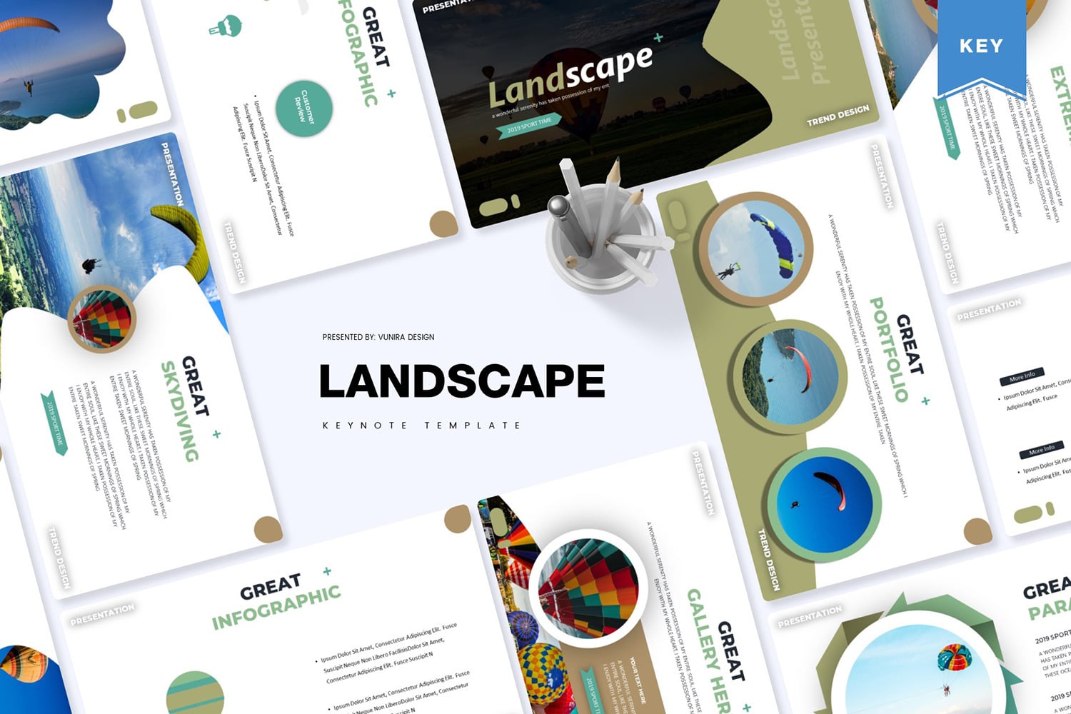 Lanscape - Keynote template #85548 - TemplateMonster
