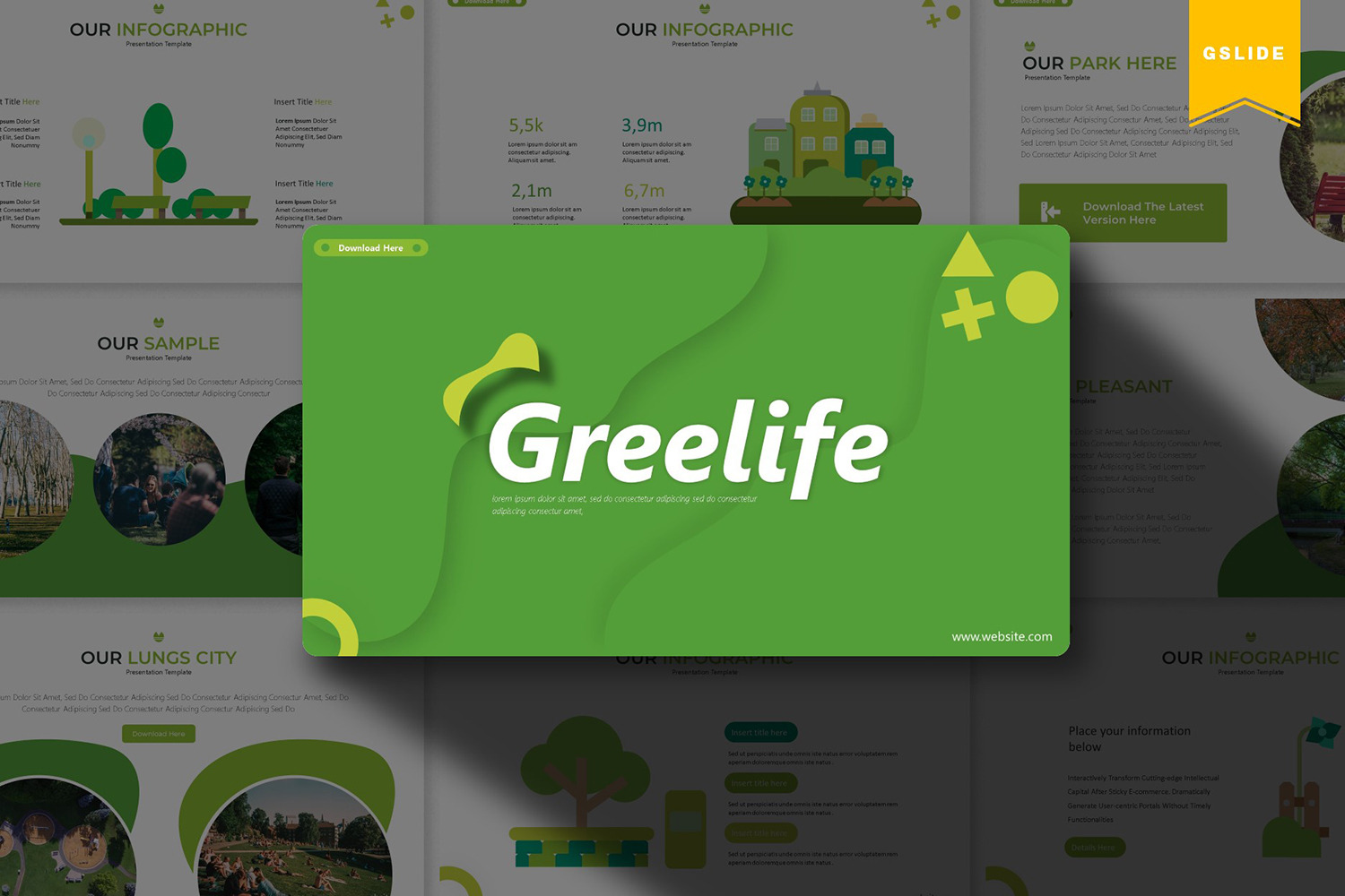 Greelife | PowerPoint template #85685 - TemplateMonster