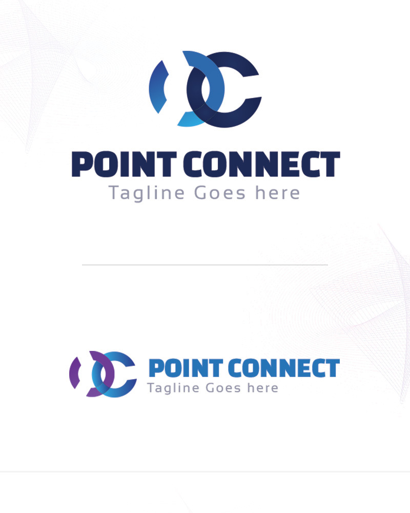 Point Connect Logo Template #85648 - TemplateMonster