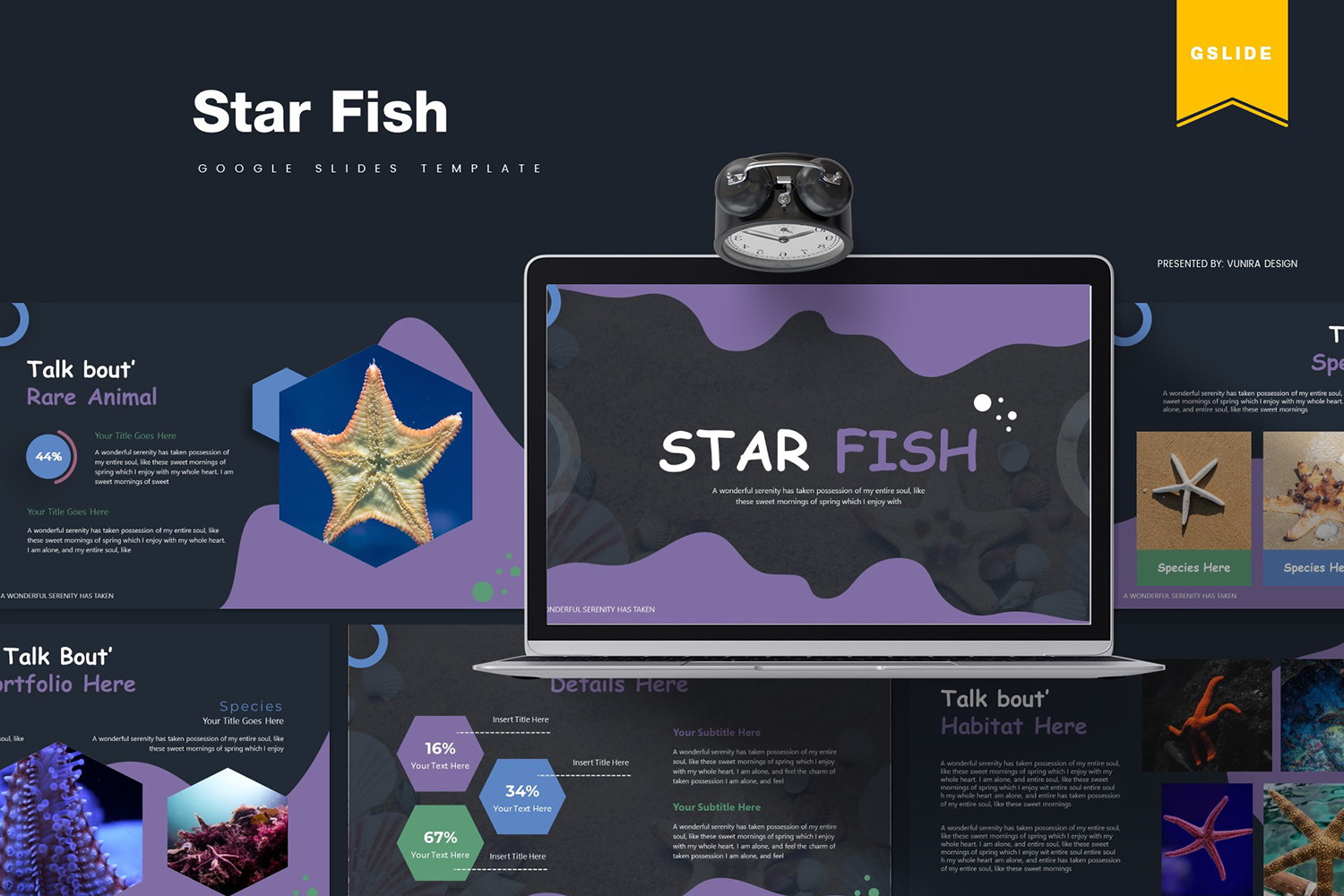 Star Fish | Google Slides #85639 - TemplateMonster