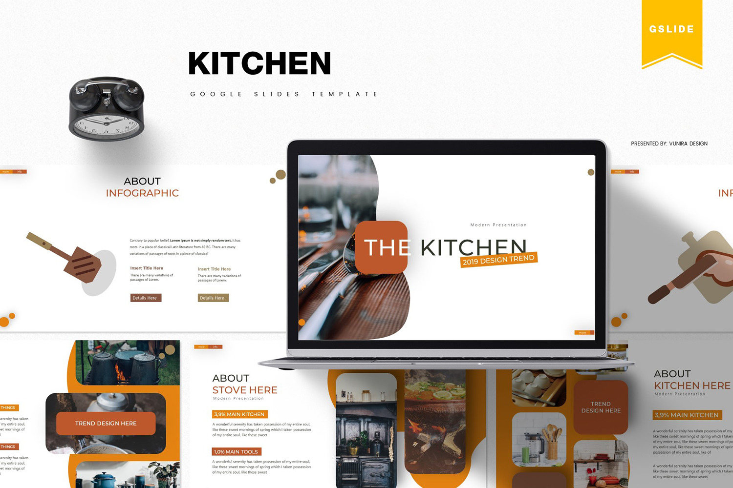 The Kitchen | Google Slides #85655 - TemplateMonster