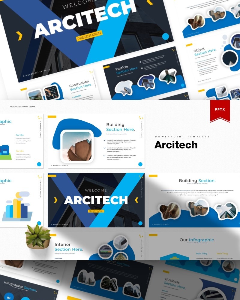 Arcitech | PowerPoint Template #85761