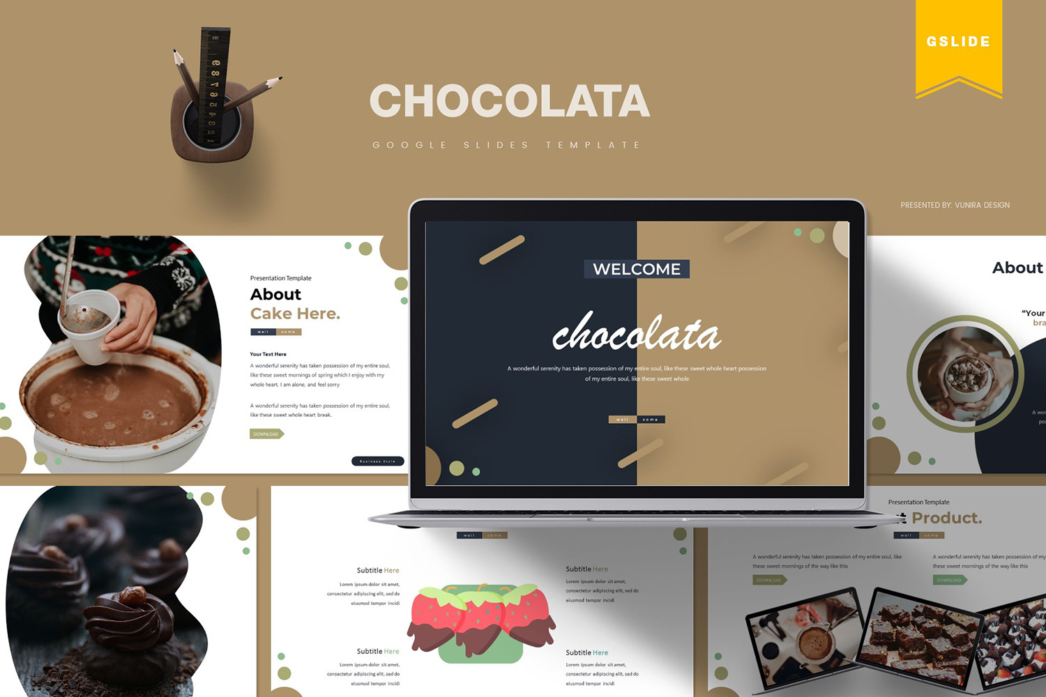 Chocolata | Google Slides #85737 - TemplateMonster