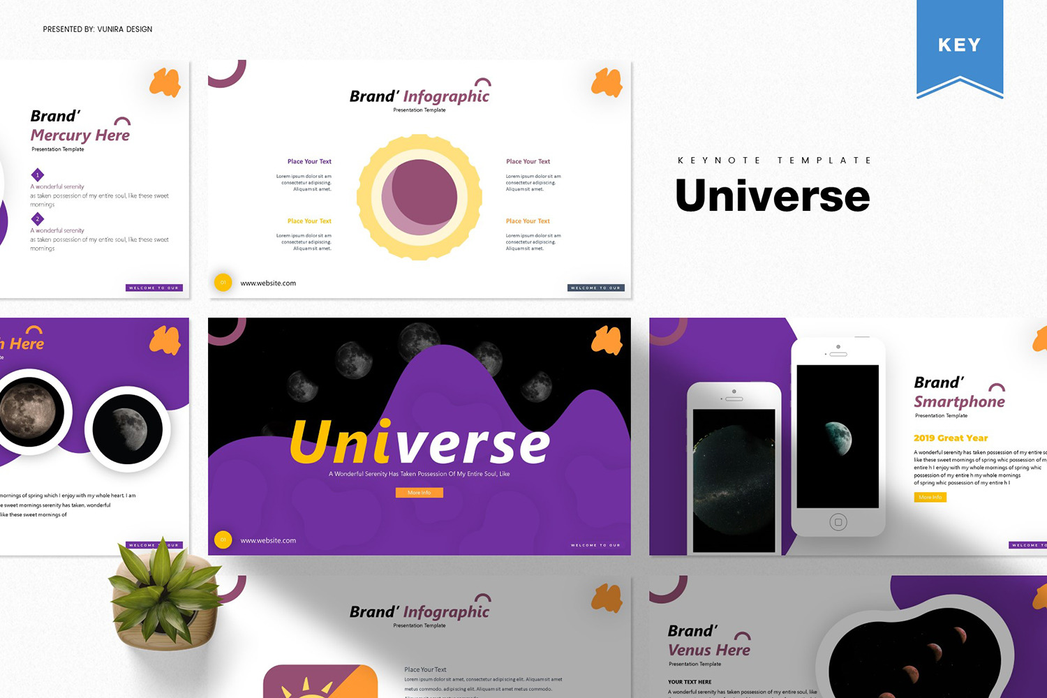 Universe - Keynote template #85791 - TemplateMonster
