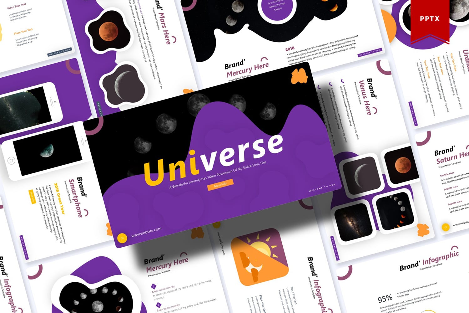 Universo | Plantilla de PowerPoint #85812 - TemplateMonster