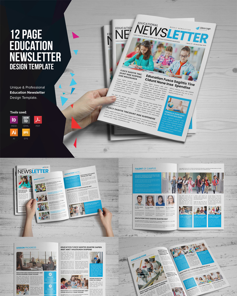 Educare - Education Newsletter Design - Corporate Identity Template