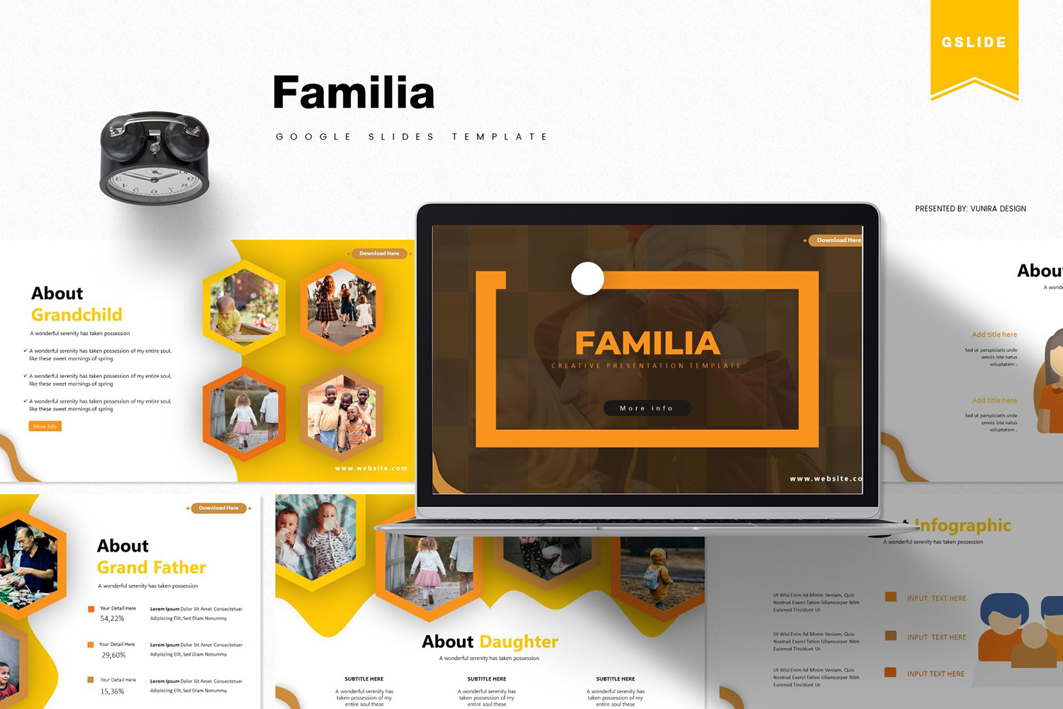 Familia | Google Slides #85930 - TemplateMonster