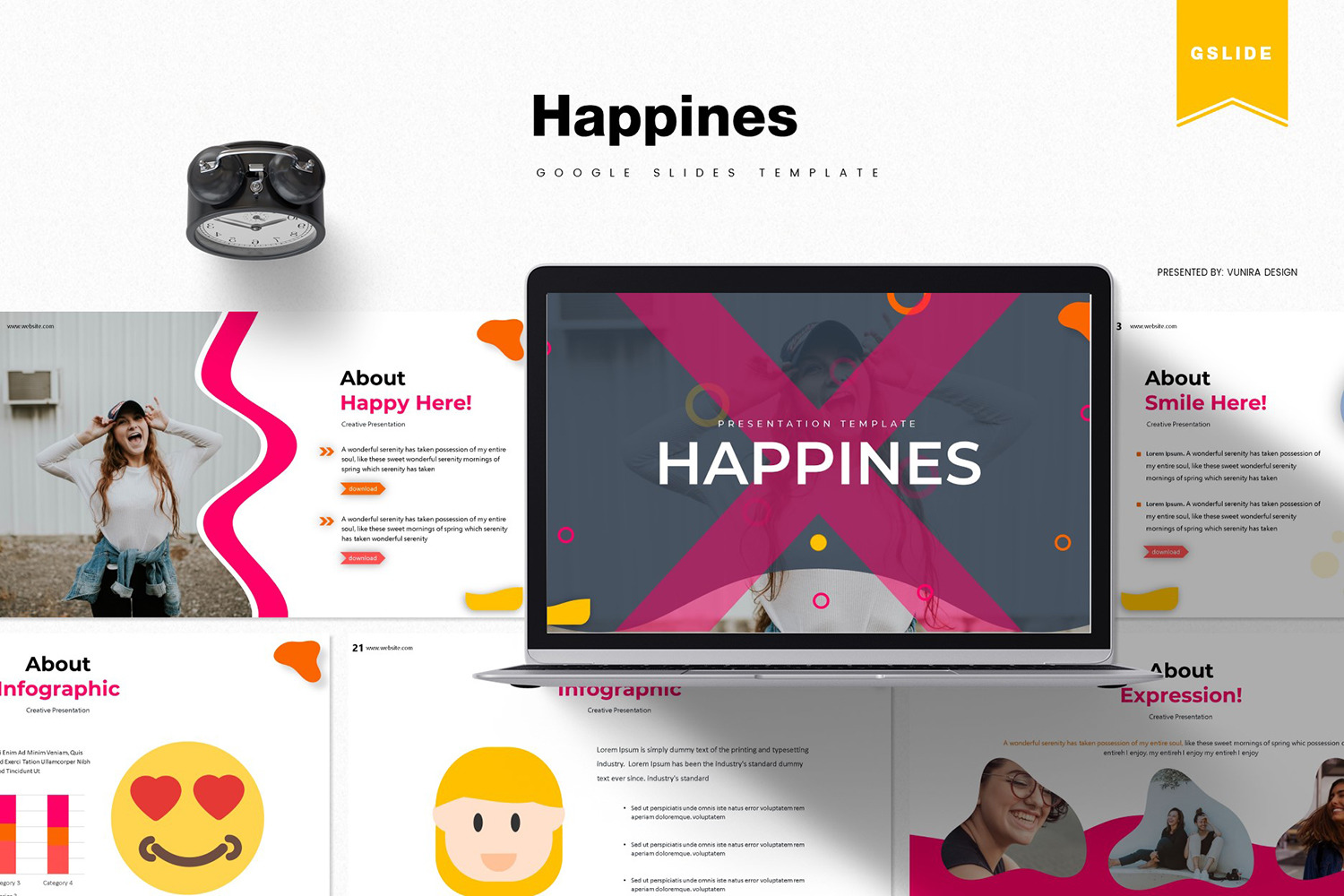 Happines | Google Slides #85931 - TemplateMonster