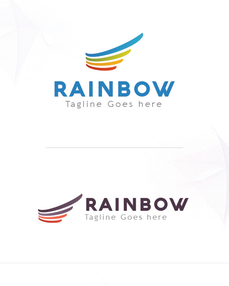 Rainbow Logo Template #85977 - TemplateMonster