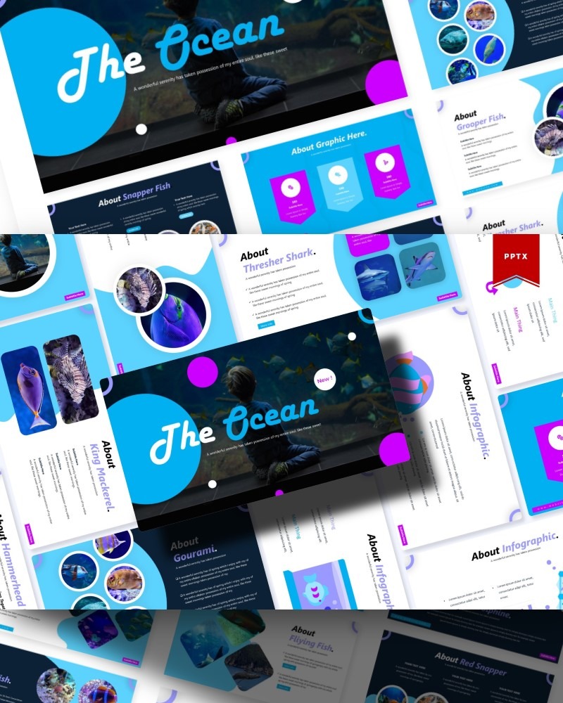 The Ocean | PowerPoint Template #85990