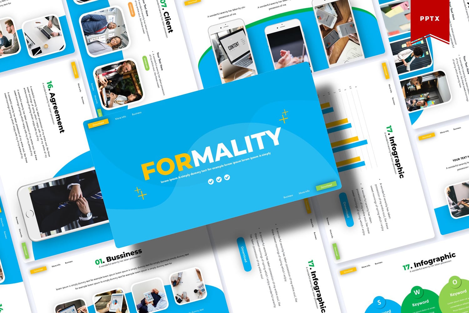 Formality | PowerPoint template #86027 - TemplateMonster