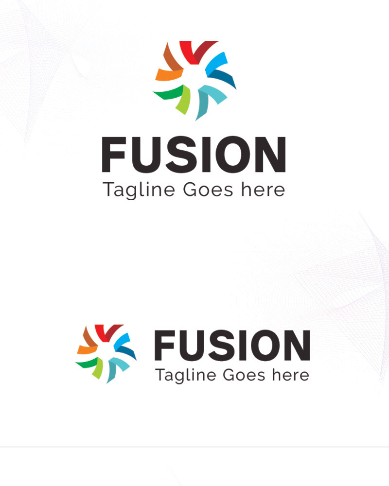 Fusion Logo Template #86144 - TemplateMonster
