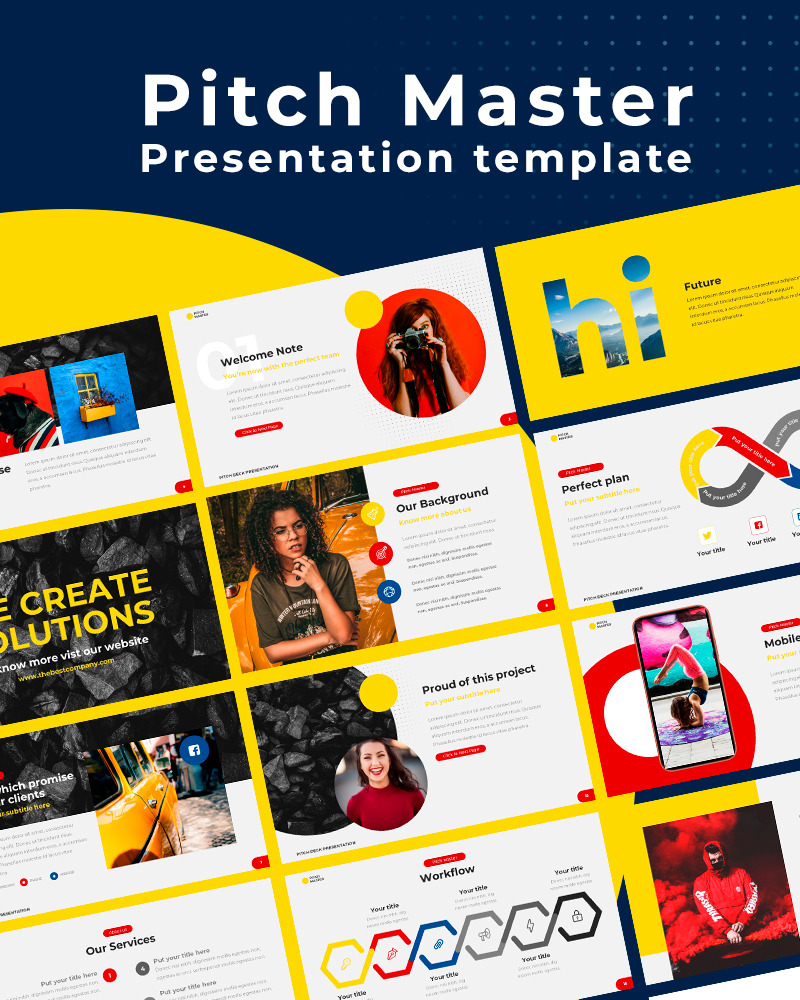 Pitch Master PowerPoint template #86140 - TemplateMonster
