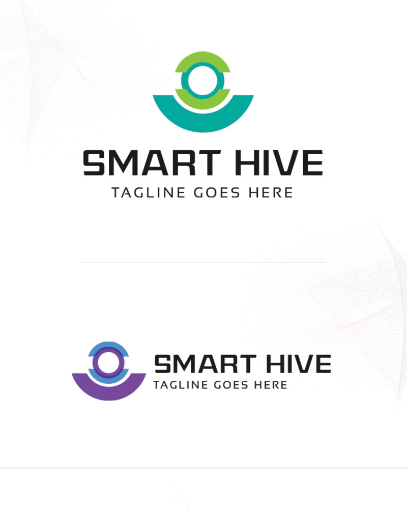 Smart Hive Logo Template #86310 - TemplateMonster