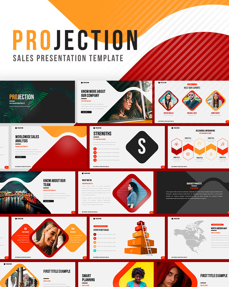 Sales Projection Template Google Slides - TemplateMonster