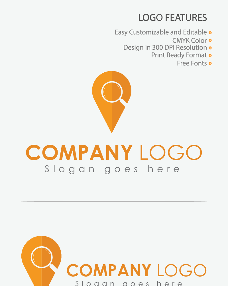 Location Search Logo Template #86596 - TemplateMonster