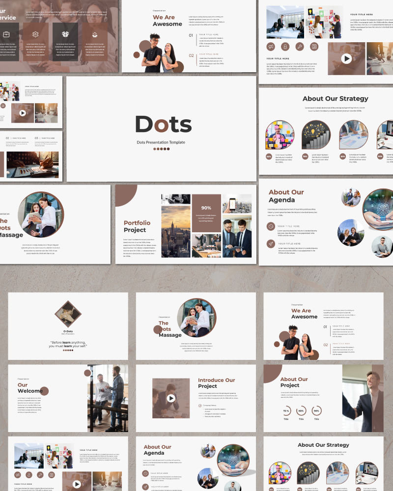Dots Creative Template Google Slides - TemplateMonster