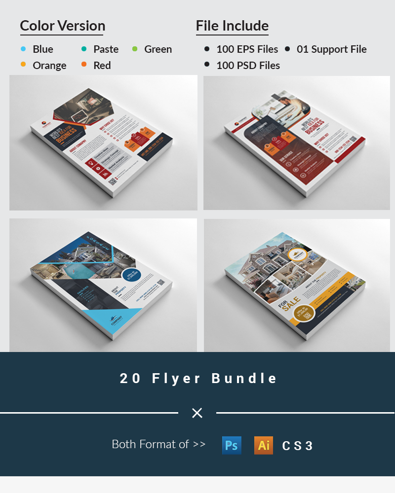 20 Flyer Bundle - Corporate Identity Template