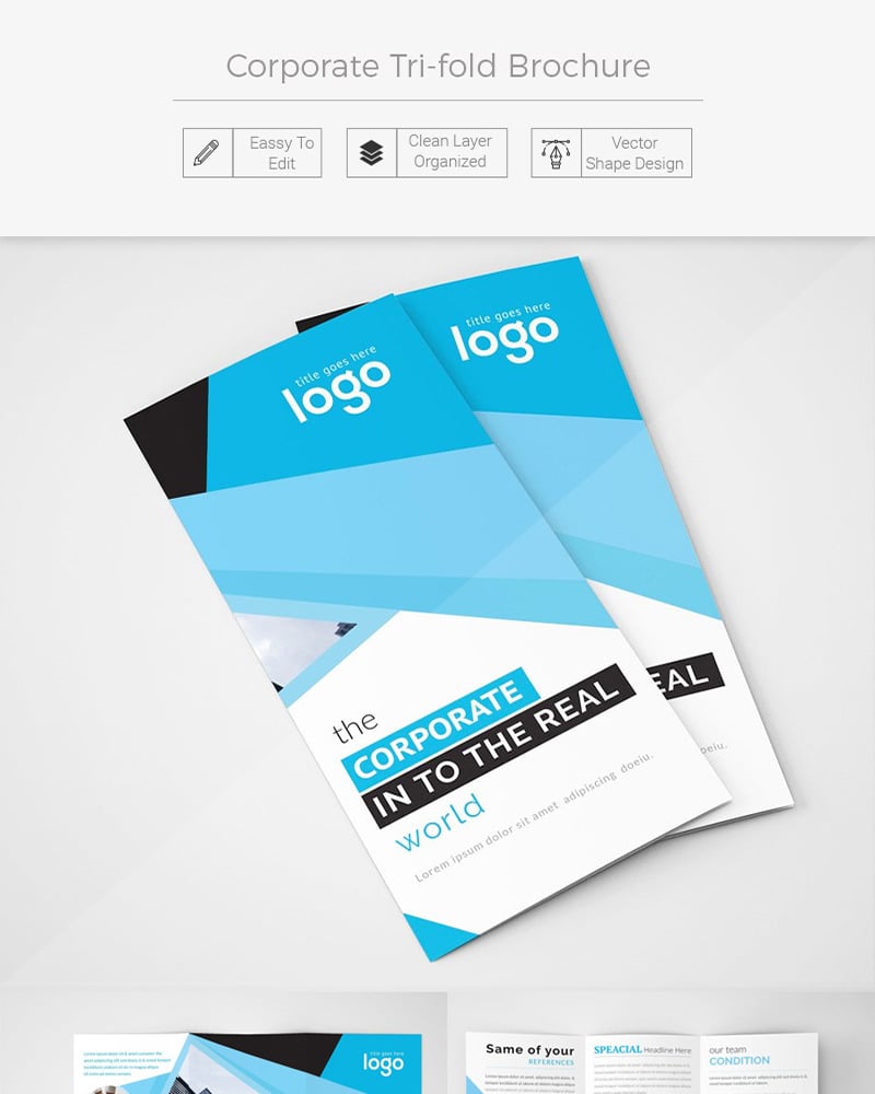 Compton Tri-fold Brochure - Corporate Identity Template