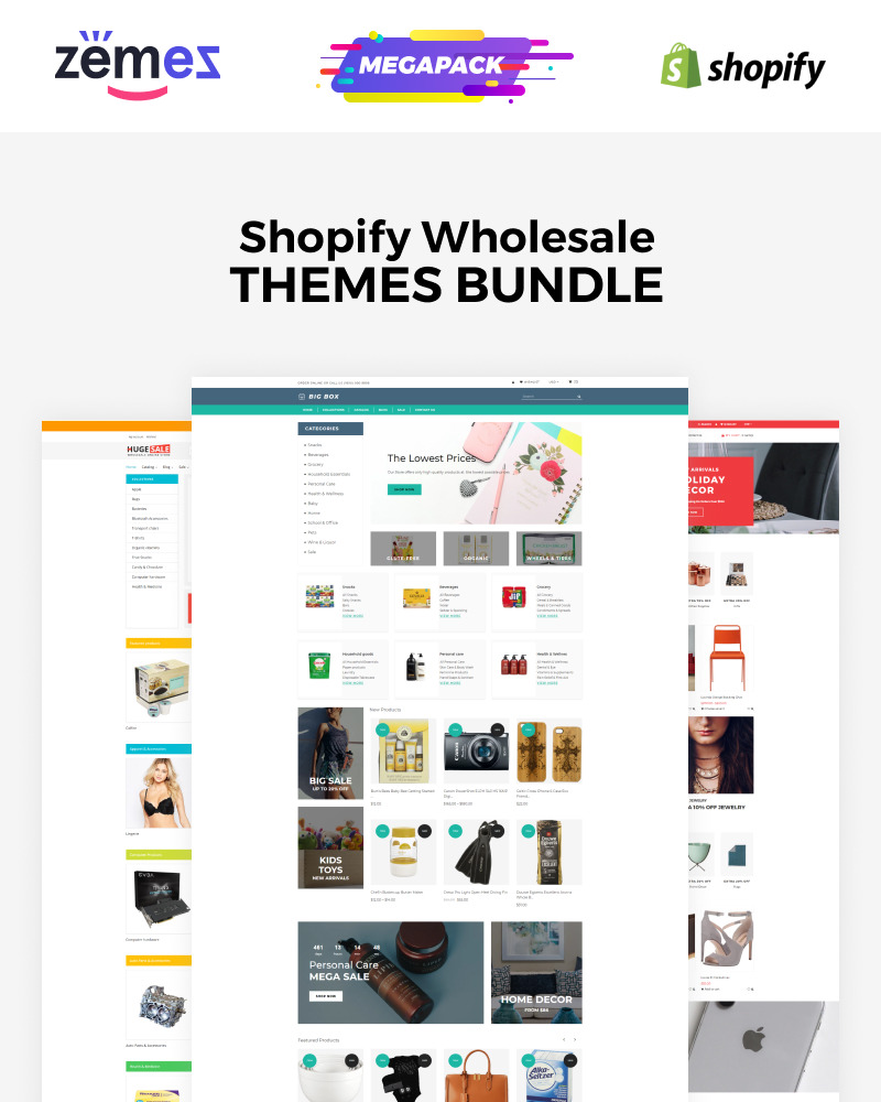 Wholesale Store Bundle Shopify Theme - TemplateMonster