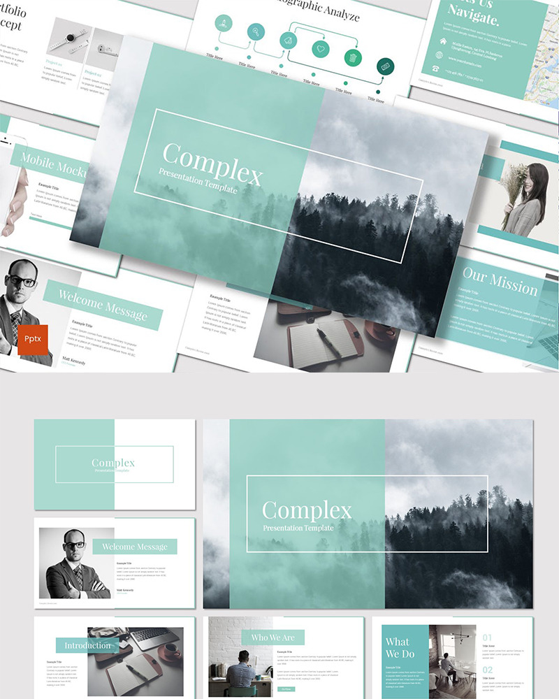 Complex PowerPoint template #86812 - TemplateMonster