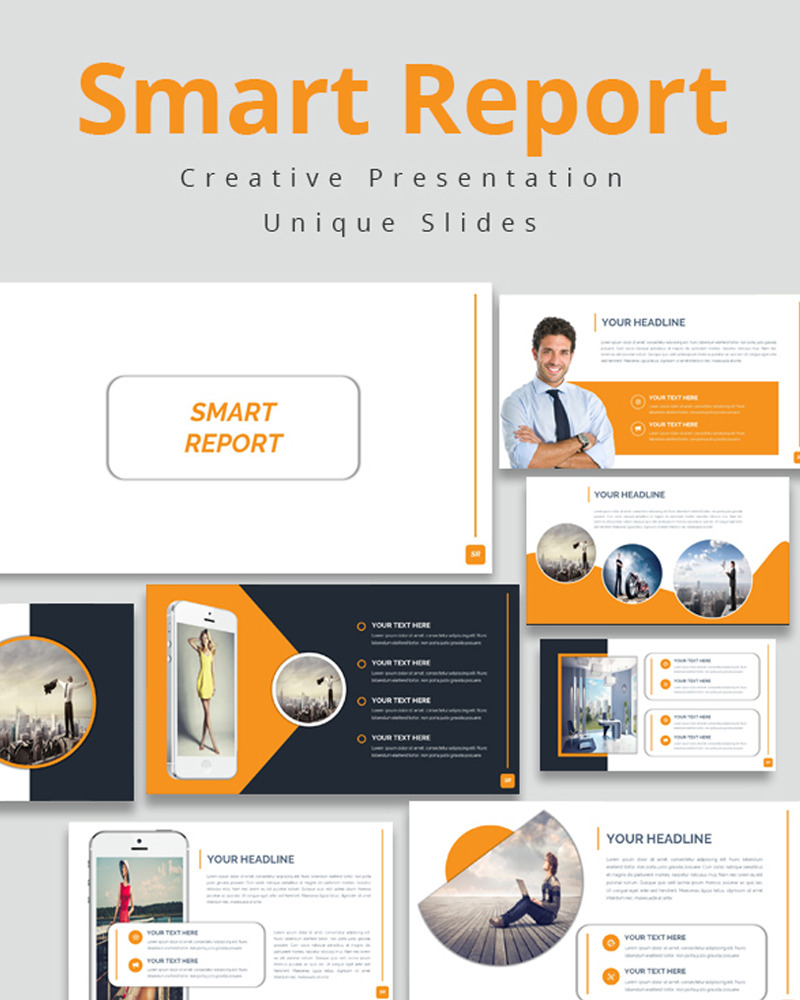 Smart Report - Keynote template #86873 - TemplateMonster