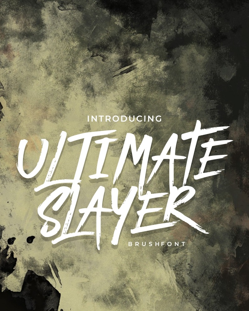 ULTIMATE SLAYER - Handbrush Font #86863 - TemplateMonster