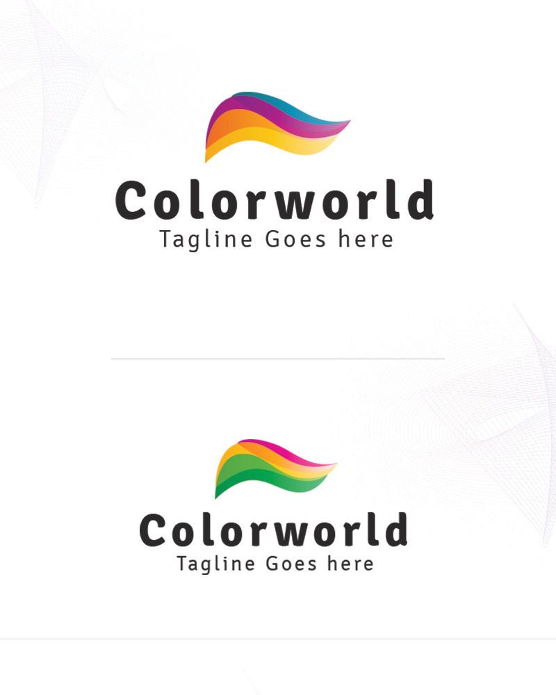 Colorworld Logo Template #86917 - TemplateMonster