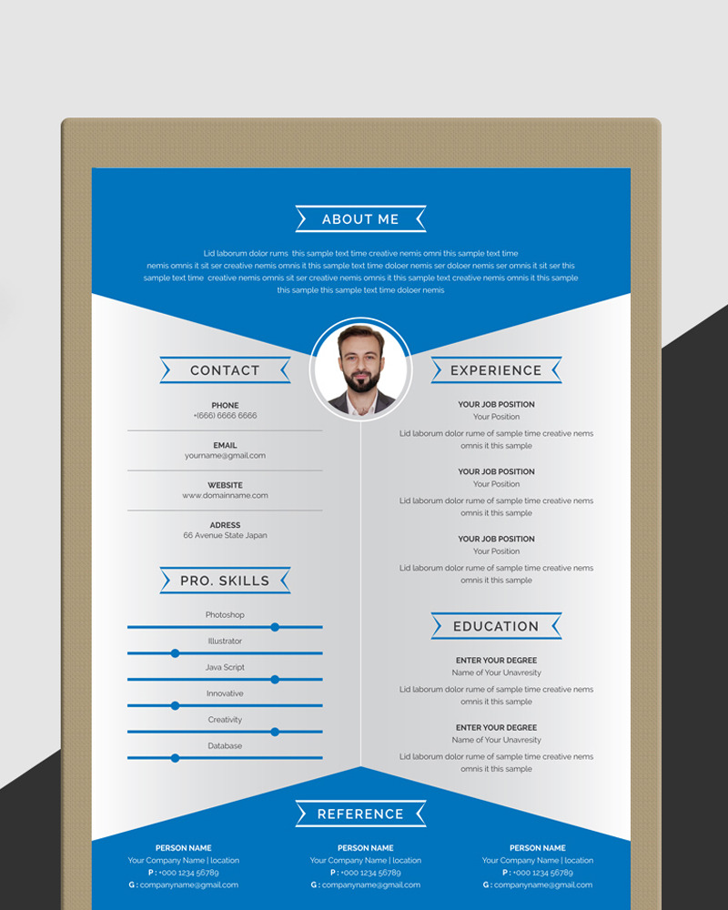 John Word Resume Template #86932 - TemplateMonster