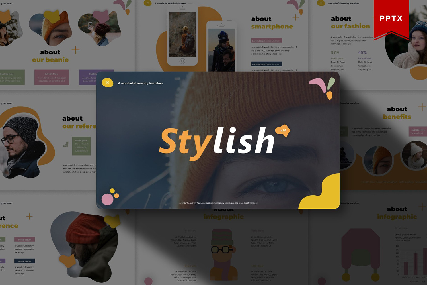 Stylish | PowerPoint template #87080 - TemplateMonster