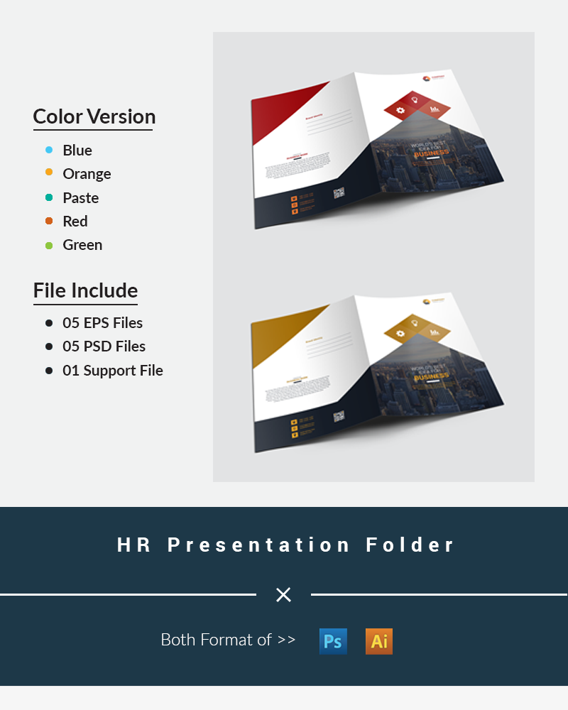 HR Presentation Folder - Corporate Identity Template