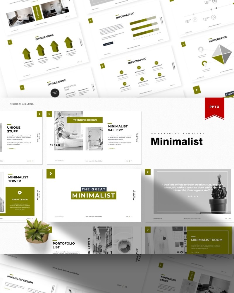 Minimalist | PowerPoint template #87126 - TemplateMonster