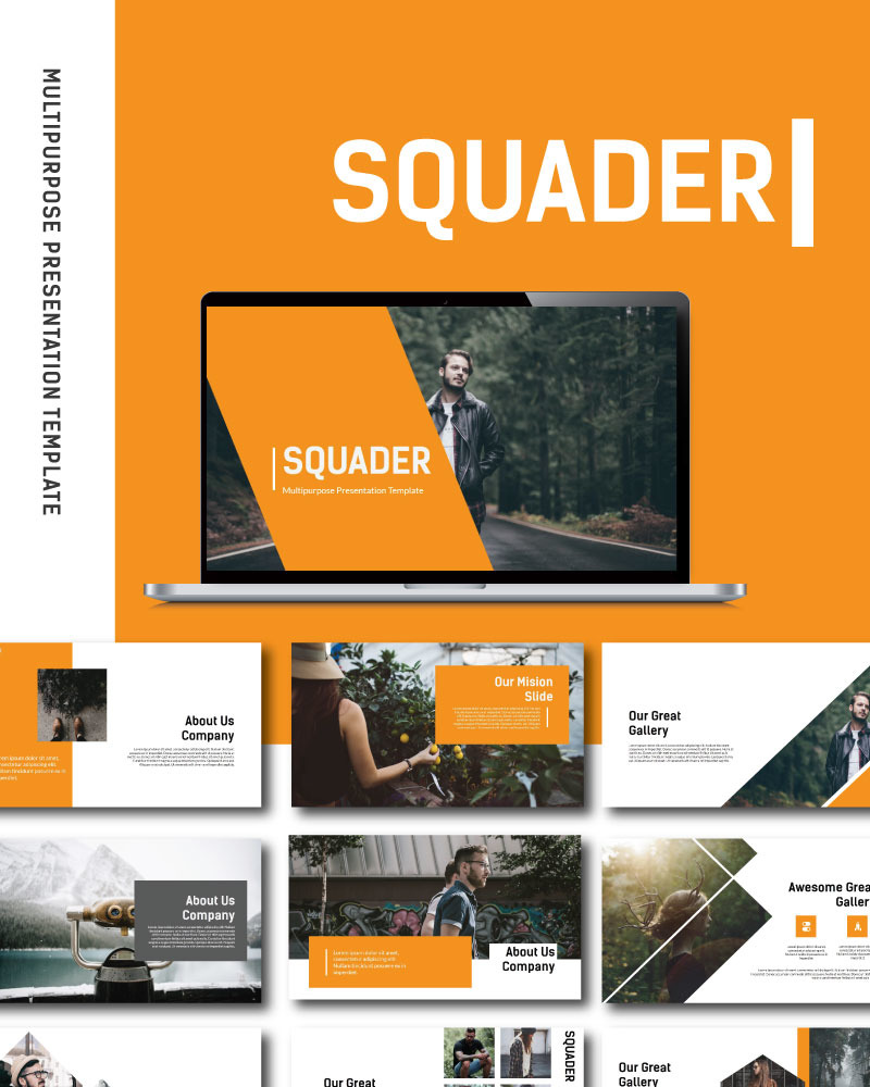 Squader - Keynote template #87269 - TemplateMonster