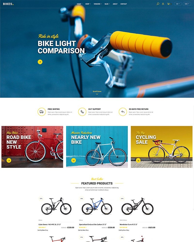 Bikes - Shop WooCommerce WooCommerce Theme #87672