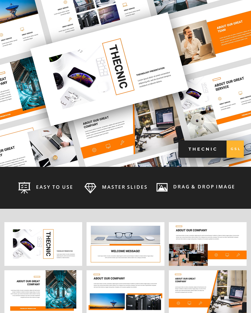 Thecnic - Technology Presentation Google Slides