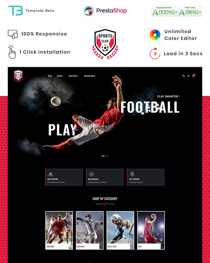 Sport Club - Sport Nutrition Gym Store PrestaShop Theme