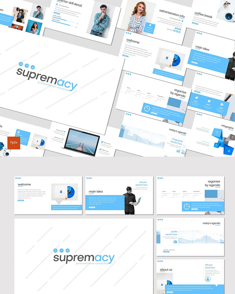Supremacy PowerPoint template #87803 - TemplateMonster