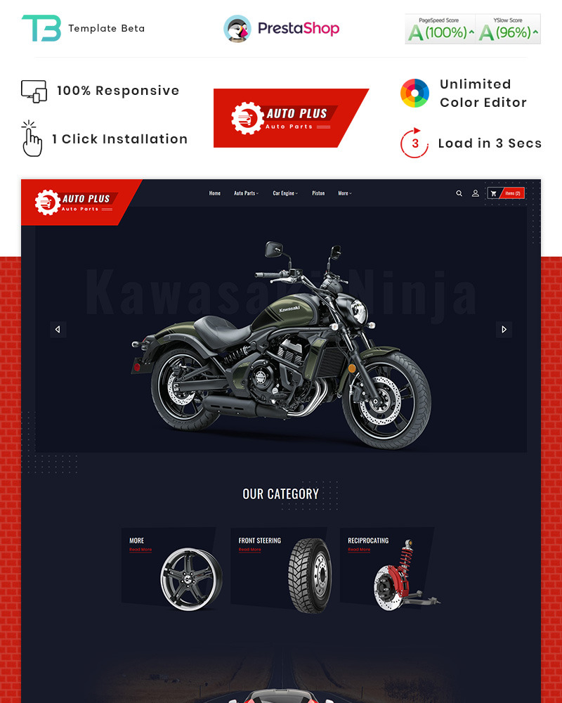 Auto Plus - Auto part Store PrestaShop Theme