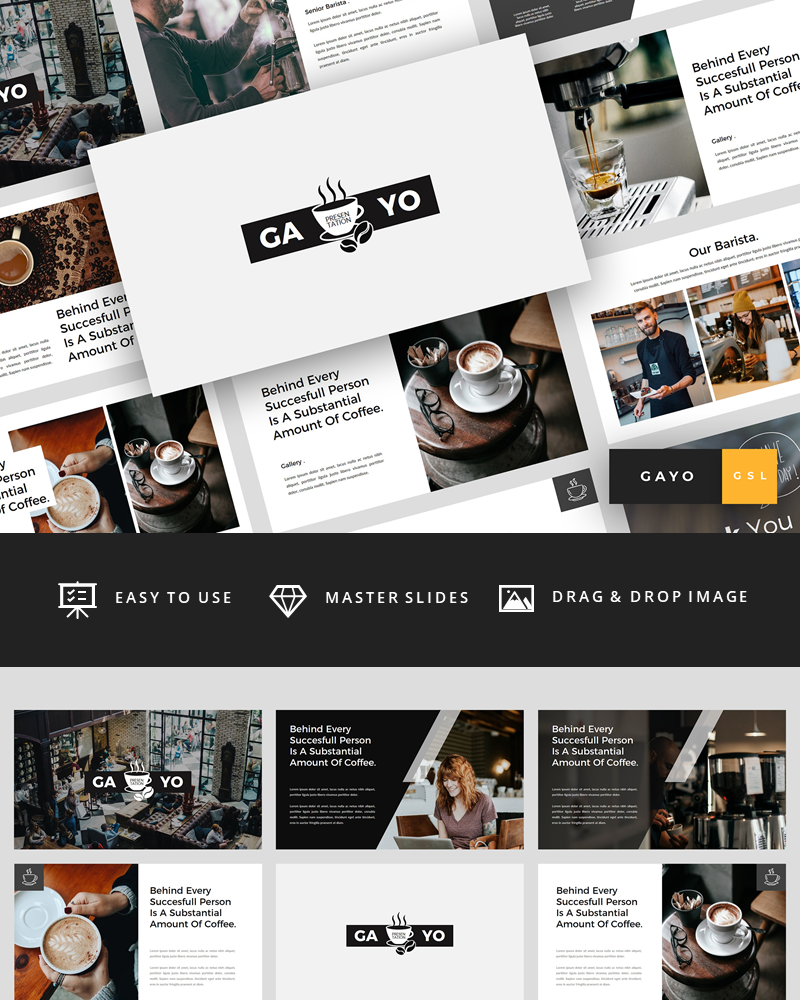 Gayo - Coffee Shop Presentation Google Slides