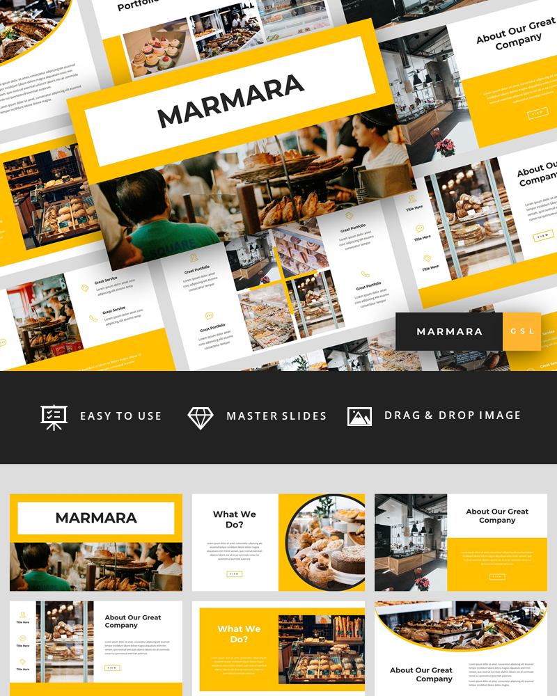 Marmara - Bakery Presentation Google Slides - TemplateMonster