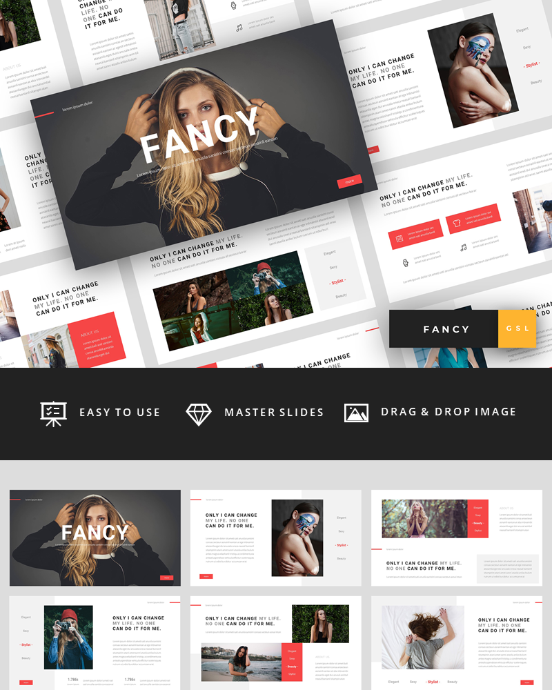 Fancy - Fashion Presentation Google Slides - TemplateMonster